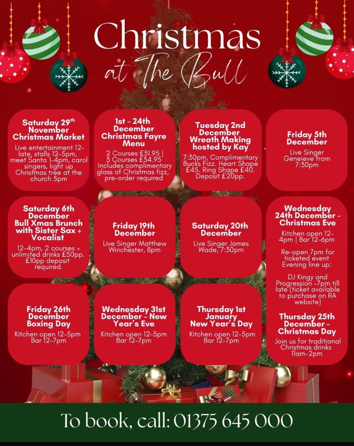 Christmas 2025 at The Bull - Bull Pub